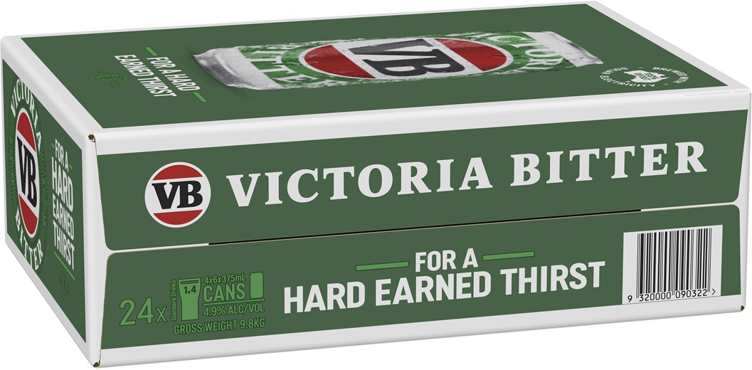 Victoria Bitter Can 375mL | Liquorland
