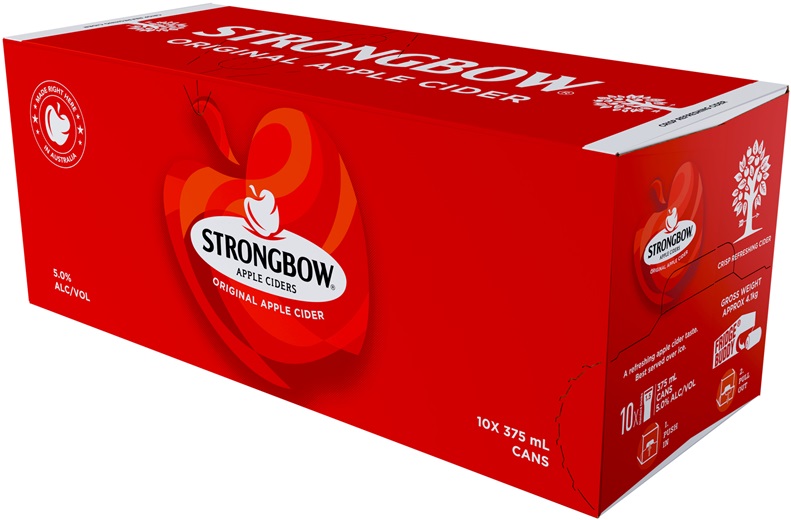 Strongbow Original Cider Can 375mL (10 pack) | Liquorland