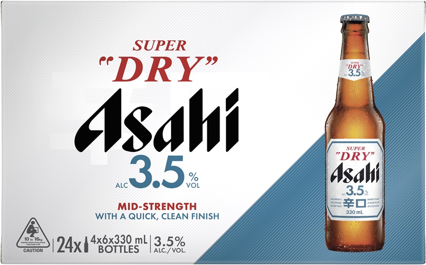Asahi Super Dry 3.5 Bottle 330mL | Liquorland
