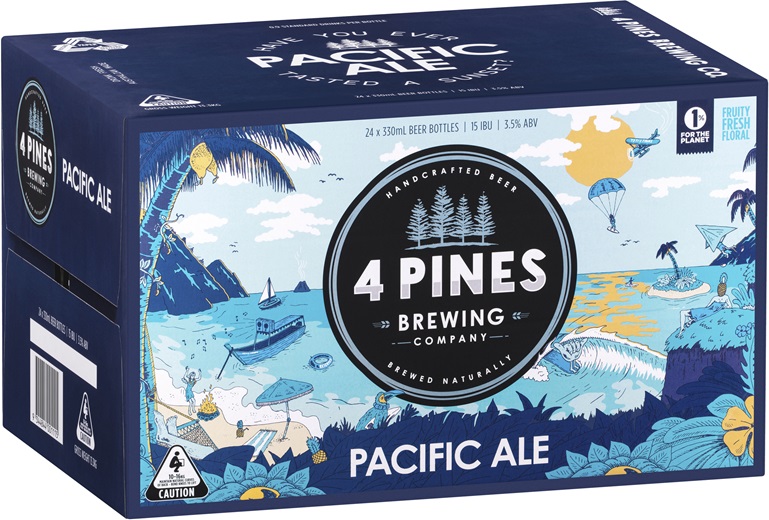 4 Pines Pacific Ale 330mL - Single, 6 & 24 Pack Deals