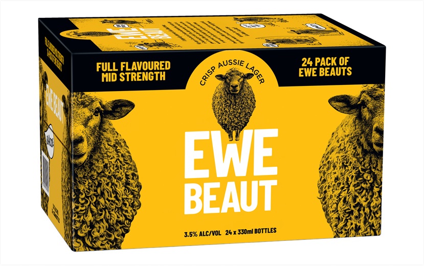 Buy Ewe Beaut Mid Strength Lager Bottle 330mL Online