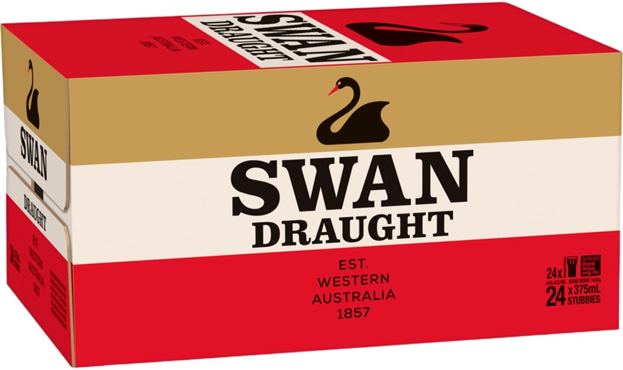Swan Draught Bottle 375mL | Liquorland