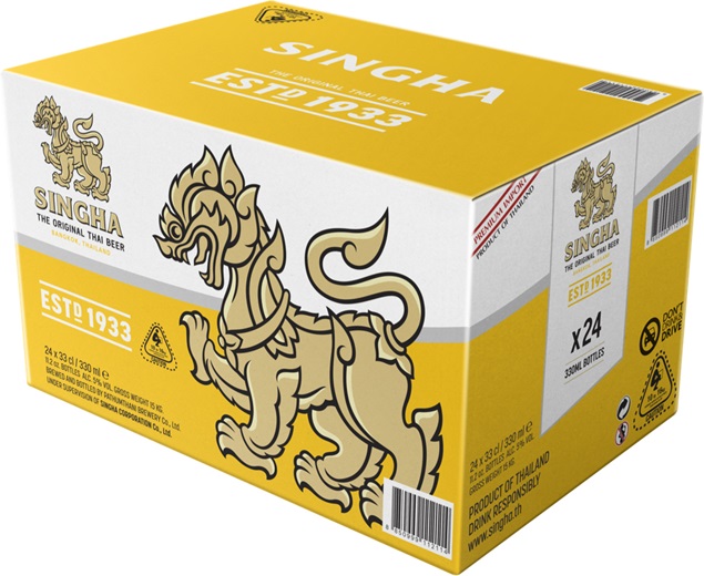 Singha Beer Bottle 330mL - 6 & 24 Pack Deals