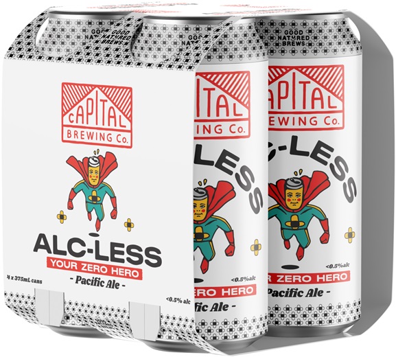 Capital Brewing Pacific Ale Non Alc Can 375mL - 4 & 16 Pack Deals