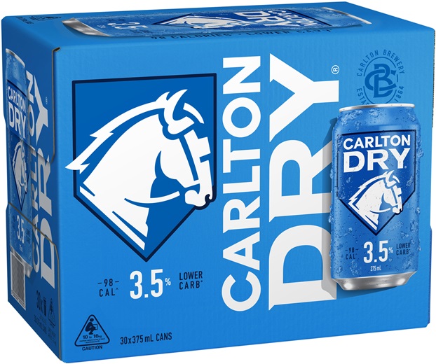 Carlton Dry Middy 3.5% Block Can 375mL | Liquorland