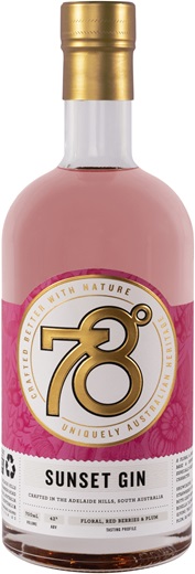 78 Degrees Sunset Gin 700mL | Liquorland