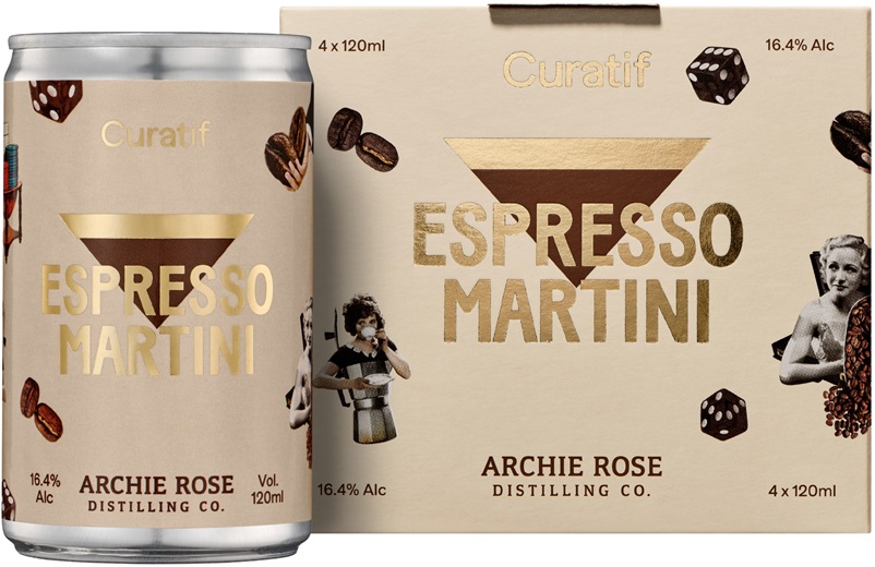 Curatif Archie Rose Espresso Martini Can - 4 Pack Deals