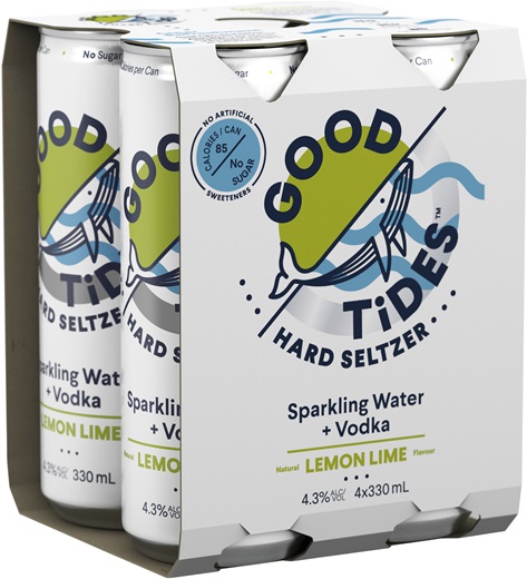 Good Tides Lemon & Lime - Single, 4 & 24 Pack Deals