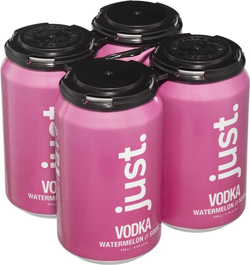 Just Vodka Watermelon Can - 4 & 16 Pack Deals