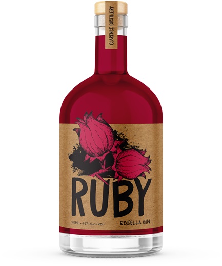 Buy Clarence Distillery Ruby Rosella Gin 700mL Online