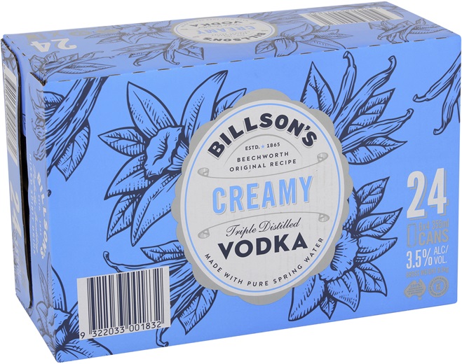 Billson's Creamy Soda Vodka Mixed Drink 355mL | Liquorland