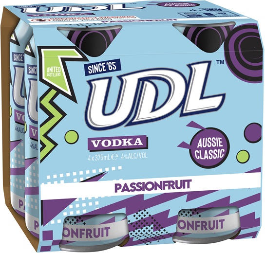 UDL Vodka & Passionfruit Can - Single, 4 & 24 Pack Deals