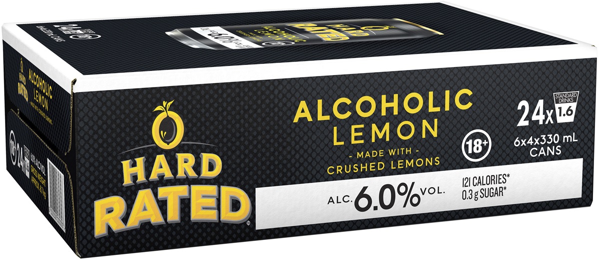 Hard Rated Lemon 6% Can 330mL | Liquorland