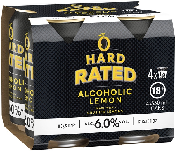 Hard Rated Lemon 6% Can 330mL | Liquorland