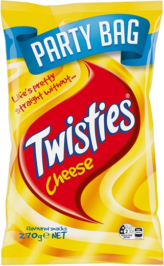 Smiths Twisties Party Bag Cheese 270gr | Liquorland