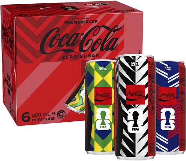 Coca Cola Zero Sugar Can 250mL - 6 Pack Deals
